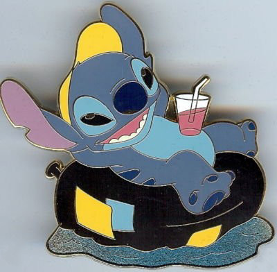 Summer Vacation Stitch Set - Stitch floating in inner tube | PIN 49703