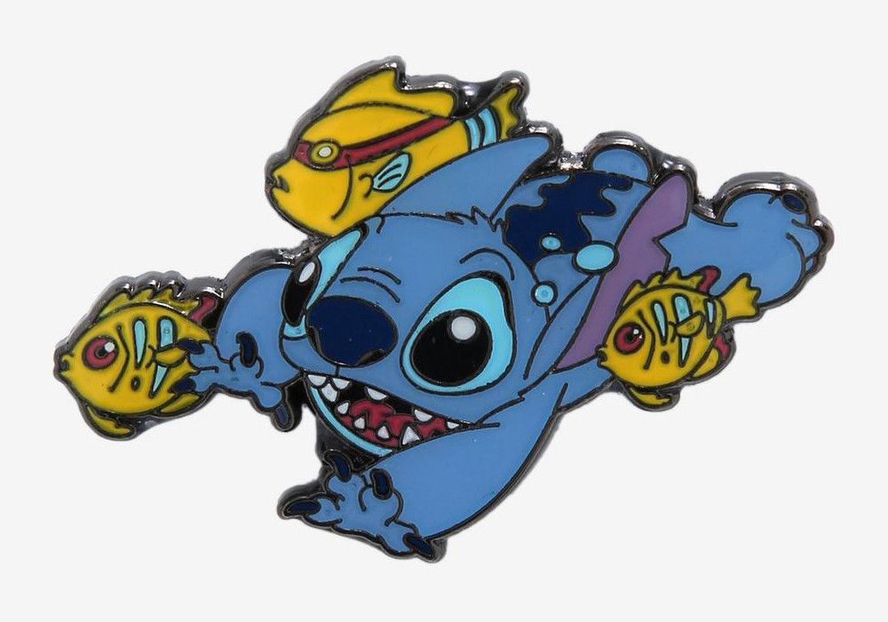 BoxLunch - Lilo & Stitch - Stitch Swimming with Tropical Fish | PIN 49742