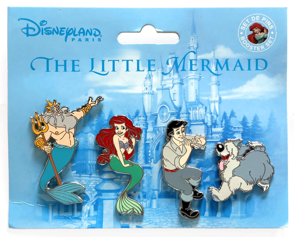 Little Mermaid Booster Set - King Triton, Ariel, Prince Eric, and Max ...