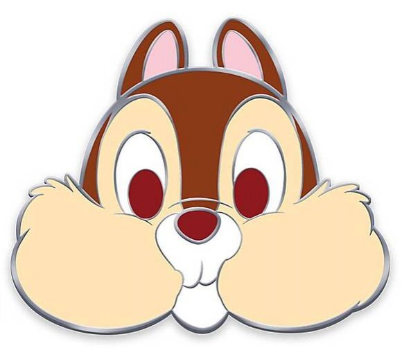 Oh My Disney - Chip and Dale Acorn Set - Chip Head with Puffed Cheeks ...