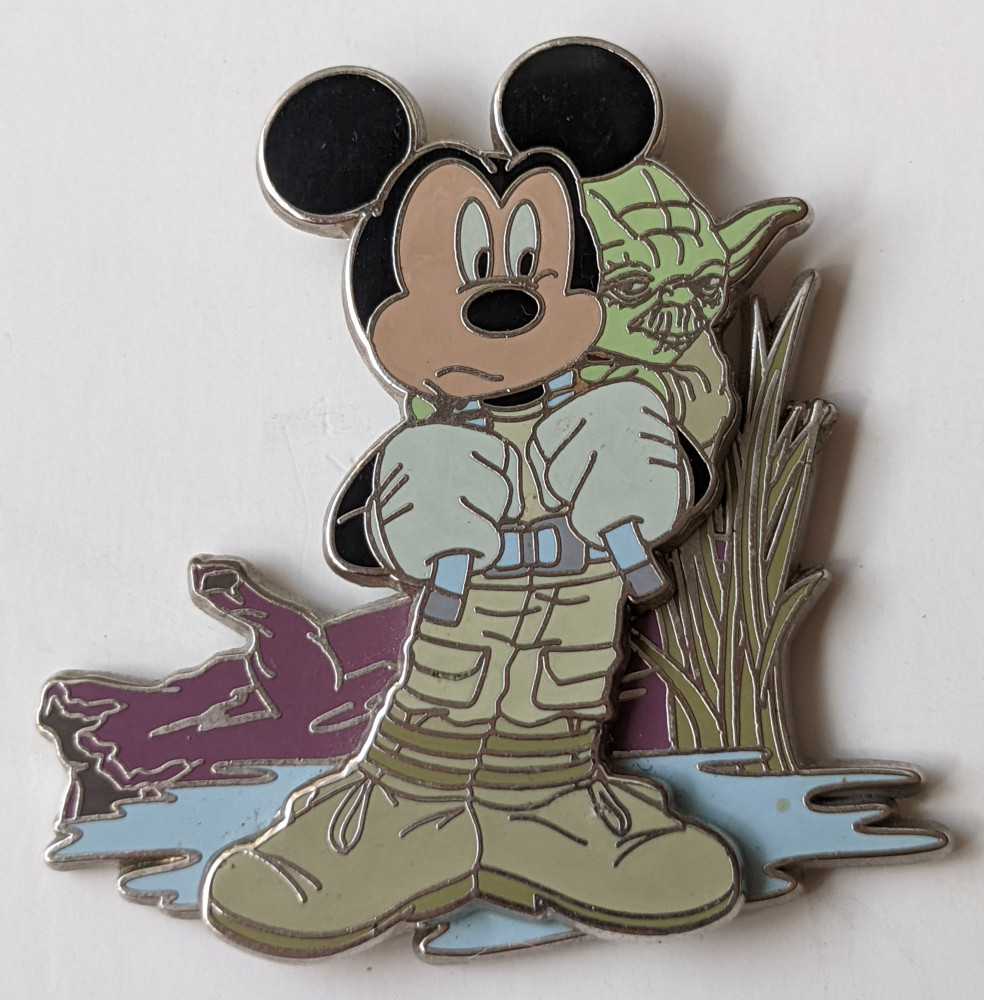 Star Wars - Mickey Mouse as Luke Skywalker with Yoda | PIN 53476