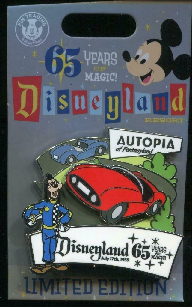 Disneyland 65 years of Magic - Autopia with Goofy | PIN 36089
