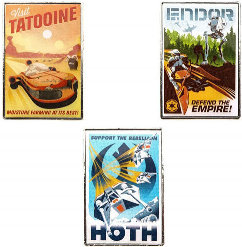 Star Wars Planet Poster - Tatooine, Endor and Hoth | PIN 38537