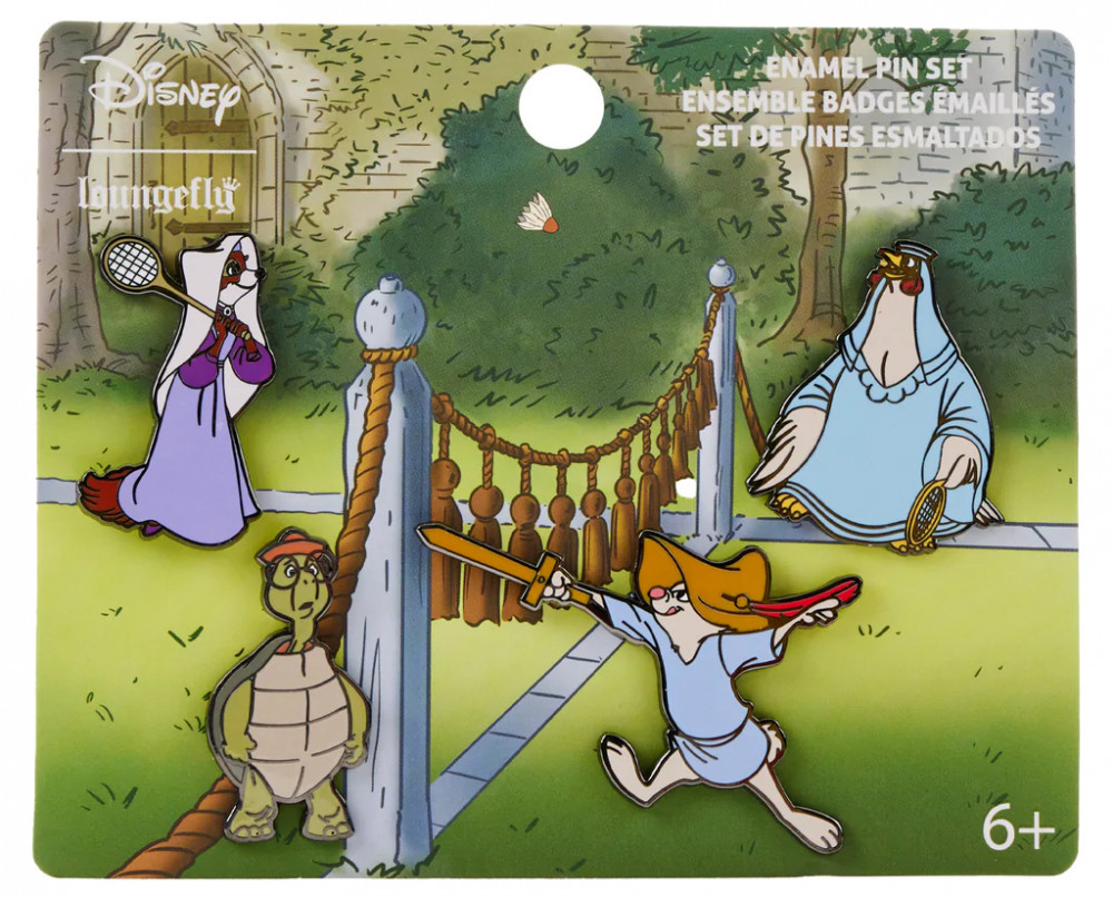 Robin Hood Badminton Set - Maid Marian, Lady Kluck, Skippy, and Toby | PIN 56714