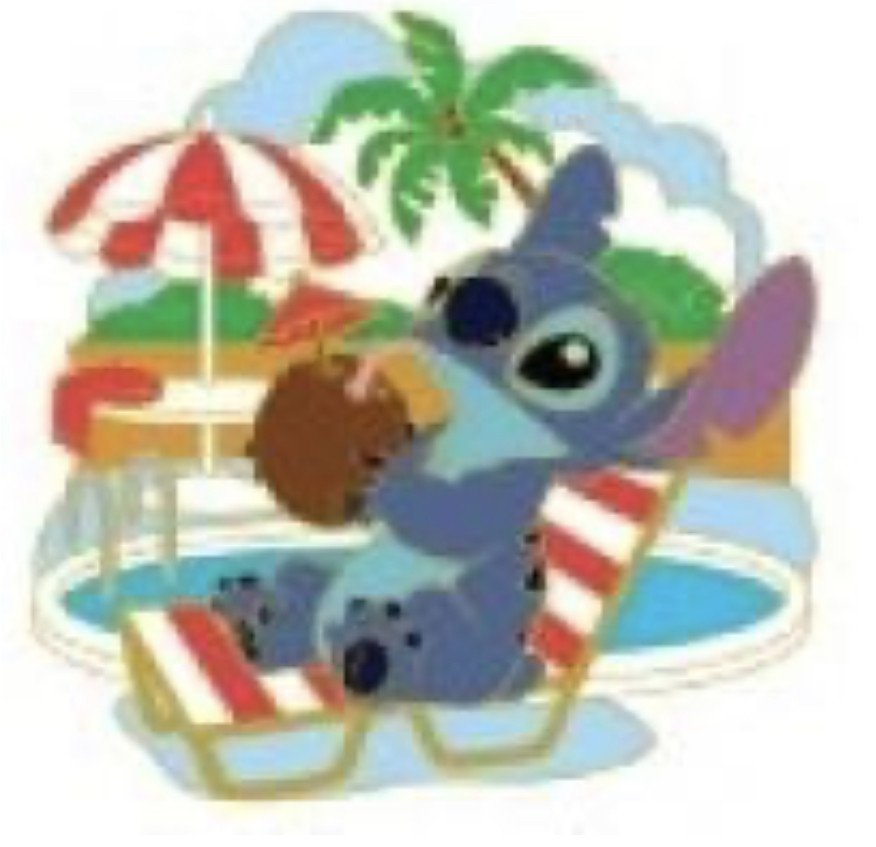 Lilo & Stitch - Stitch summer in beach chair | PIN 57213
