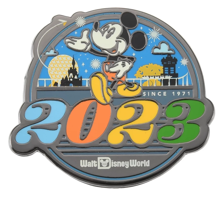 2023 Dated Year Pins - Mickey Mouse and Walt Disney World Park Icons ...