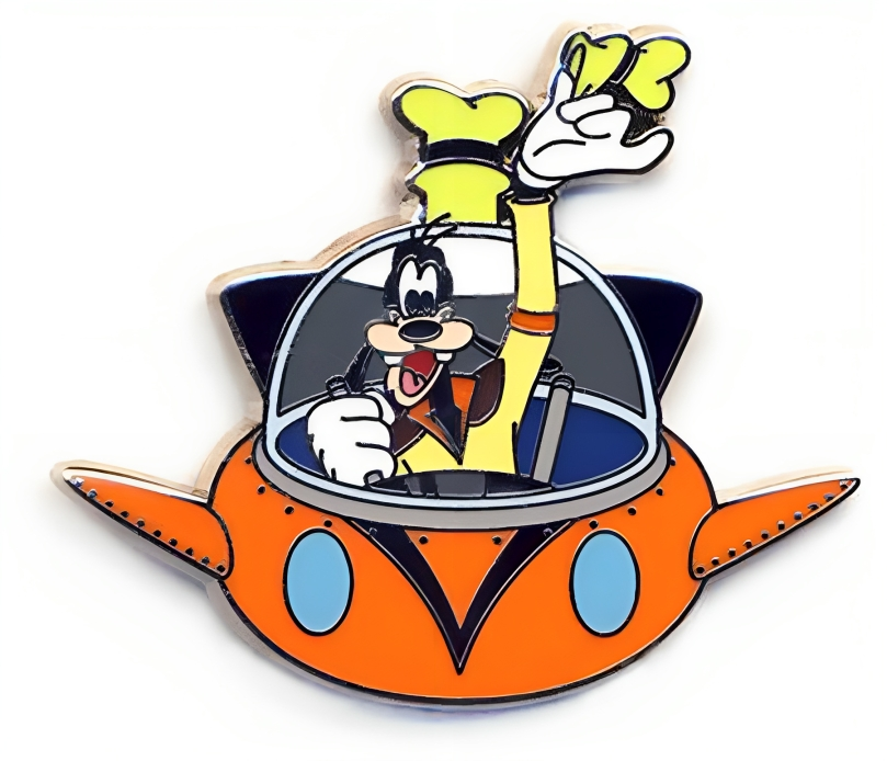 Characters Flying UFOs - Goofy | PIN 57978