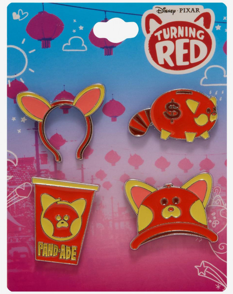 BoxLunch - Pixar - Turning Red - Panda Merch Pin Set | PIN 58539