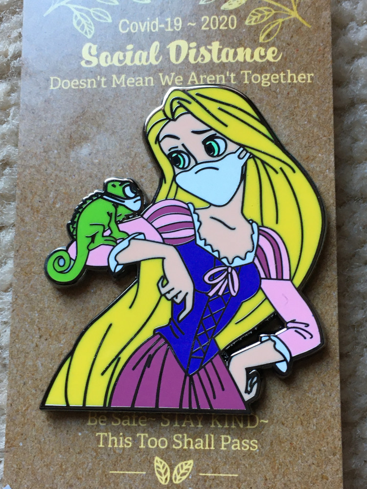 Fantasy Pin Series: Social Distance - Rapunzel & Pascal in Tangled with ...