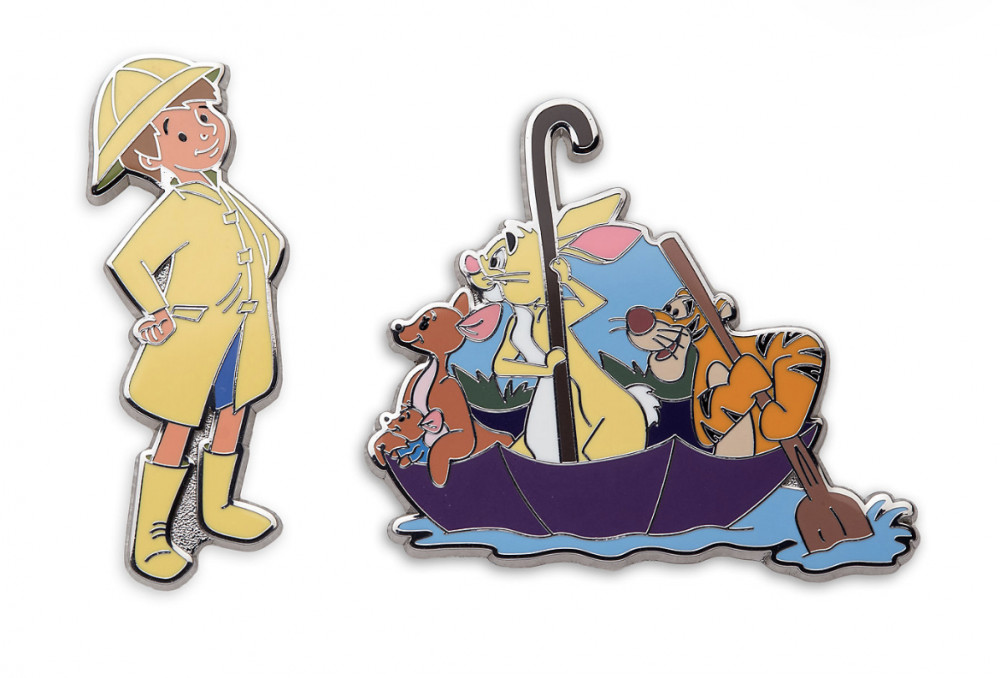 Winnie the Pooh and friends - Christopher Robin & Friends Rainy Day Pin ...