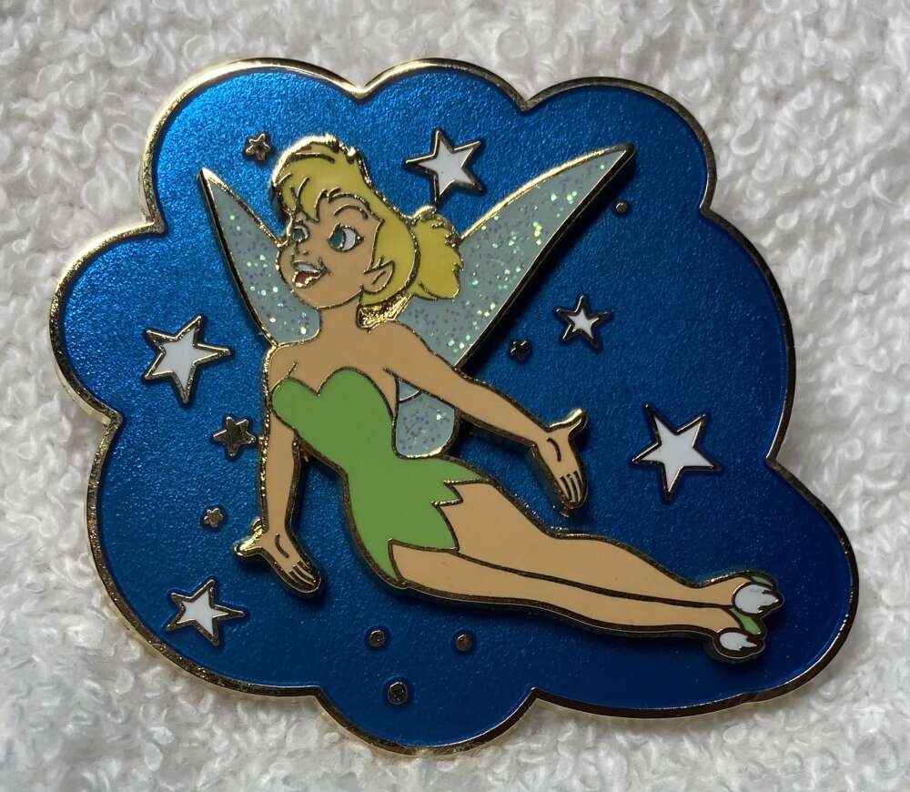 Tinker Bell - Tinker Bell - Blue background with white stars | PIN 60312