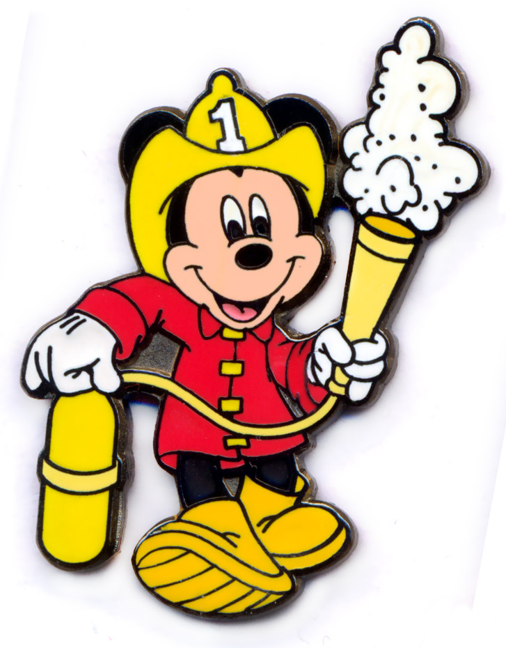 Fire Fighter - Firefighter Mickey using an Extinguisher | PIN 60886