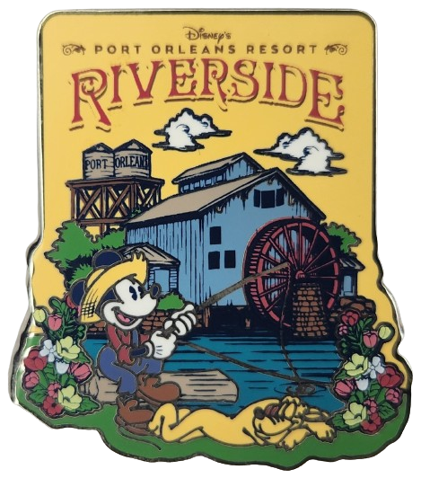 Disney's Port Orleans Resort - Mickey Fishing Next to Riverside Mill ...