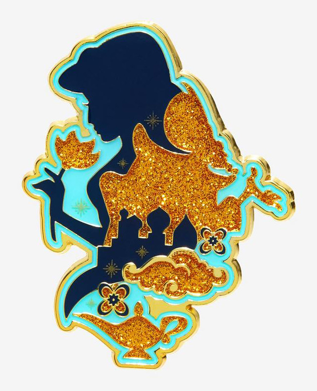 BoxLunch - Silhouette with Glitter - Jasmine and Jafar Silhouette with ...