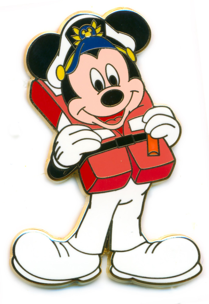DCL Life Jackets Booster Set - Captain Mickey Mouse | PIN 62013