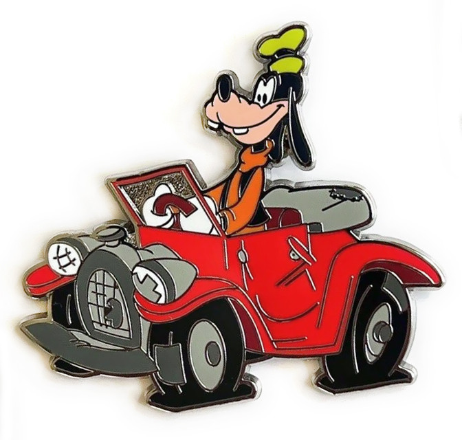 Goofy - Goofy Driving a Beat Up Red Car | PIN 61911