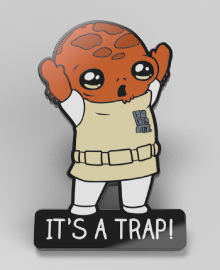 TeeTurtle: Star Wars - Admiral Ackbar It's a Trap! | PIN 62247