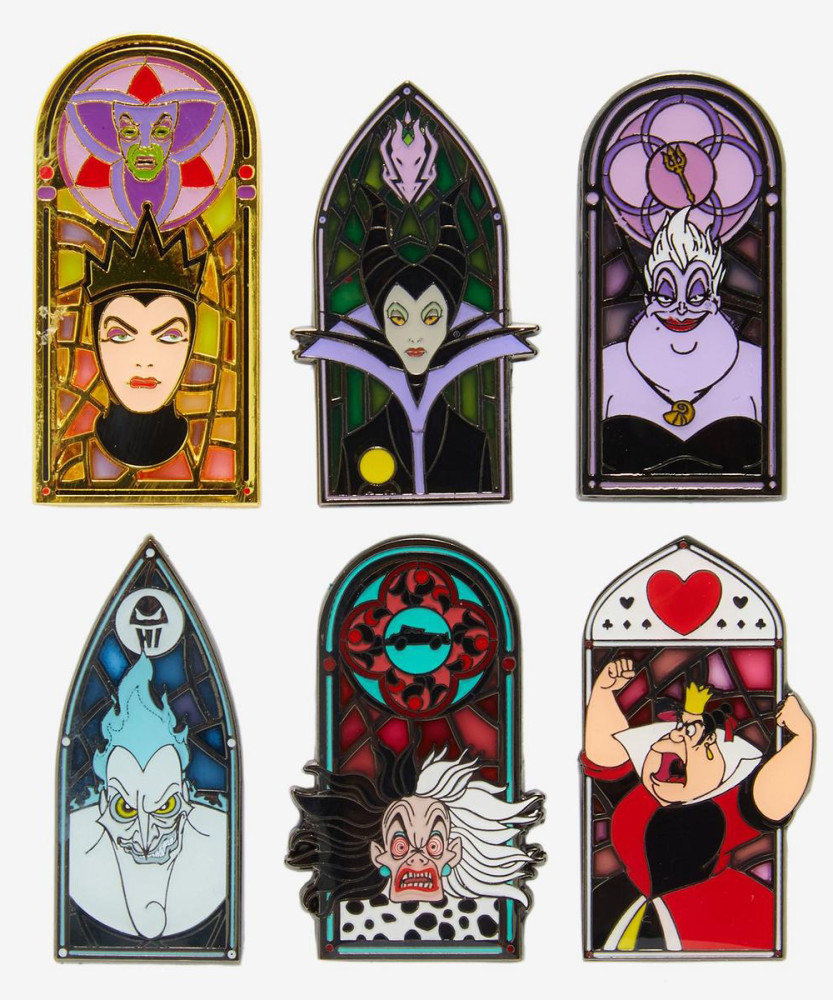 Villains Stained Glass Window Blind Box - Full Set | PIN 62319