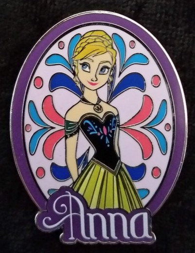 Frozen Oval Names Booster Set - Anna ONLY | PIN 1434