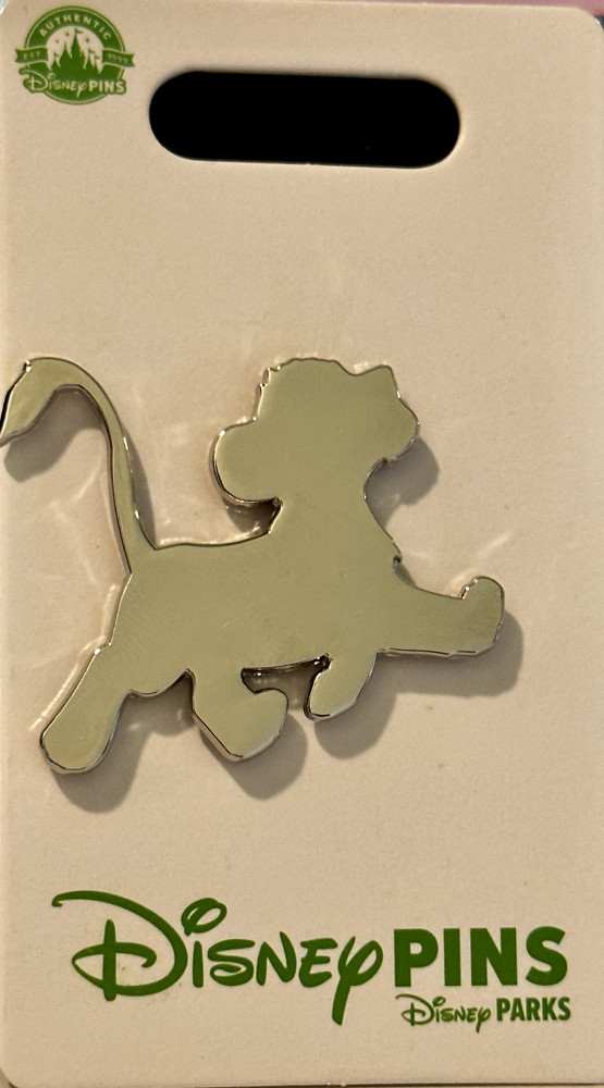 Disney100 The Exhibition - Silver Silhouettes 6 Pin Set - Simba ONLY ...
