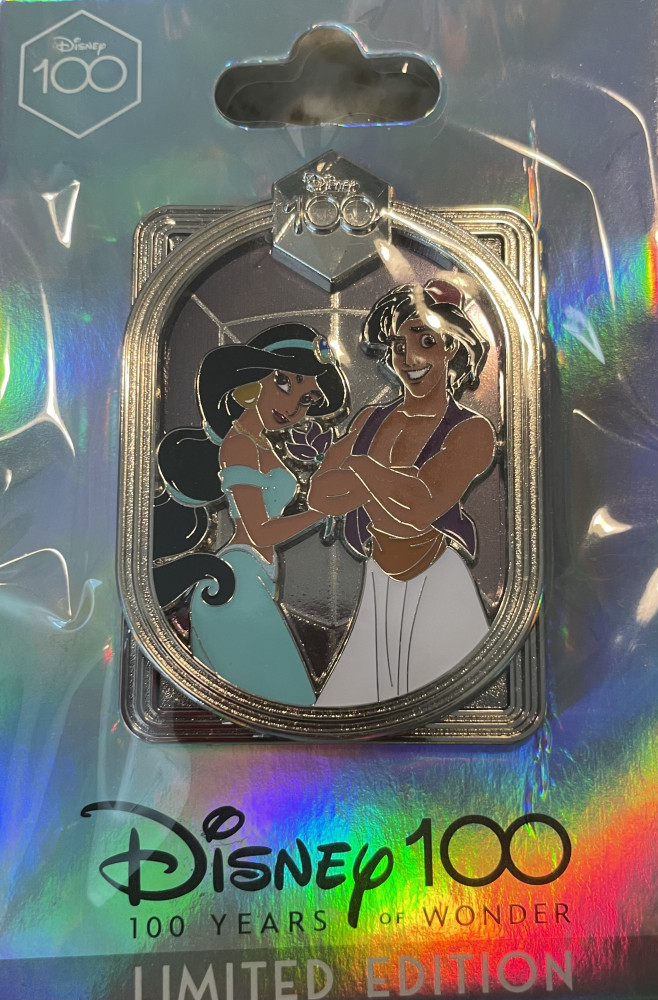 Disney100 Celebrating 100 Years with Character - Jasmine and Aladdin ...