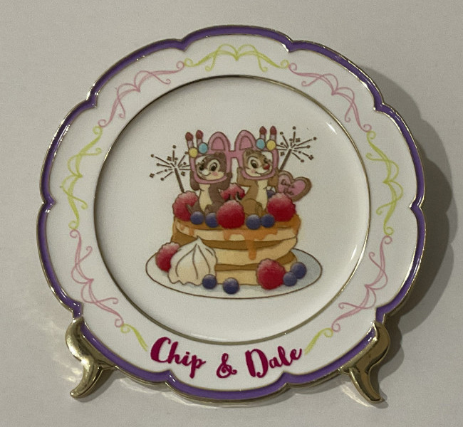 Disney Plates 2023 Redemption Pin Series - Chip and Dale Purple Plate ...