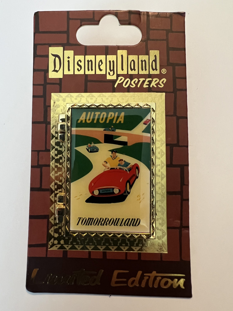 Disneyland Hinged Attraction Posters - Autopia - Tomorrowland | PIN 65703