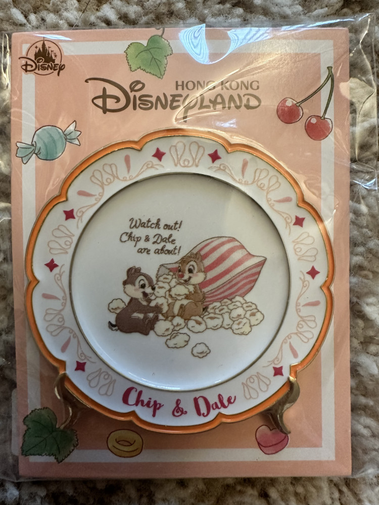 Disney Plates 2023 Redemption Pin Series - Chip and Dale Orange Plate ...