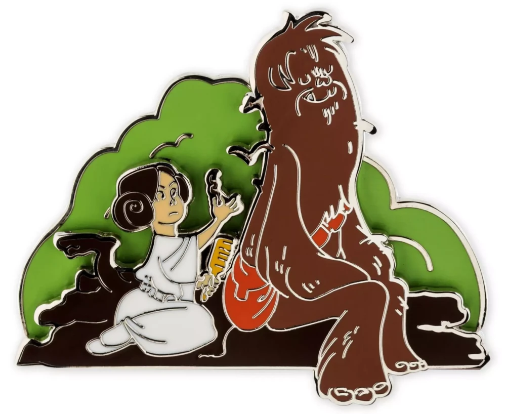 Star Wars Stylized Scenes - Princess Leia and Chewbacca | PIN 67100