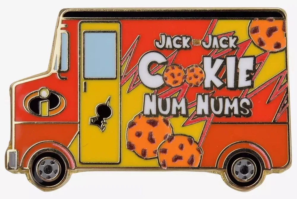 BoxLunch - Our Universe Pixar Food Truck Pin Sets - Jack-Jack Cookie Num Nums Truck | PIN 67392