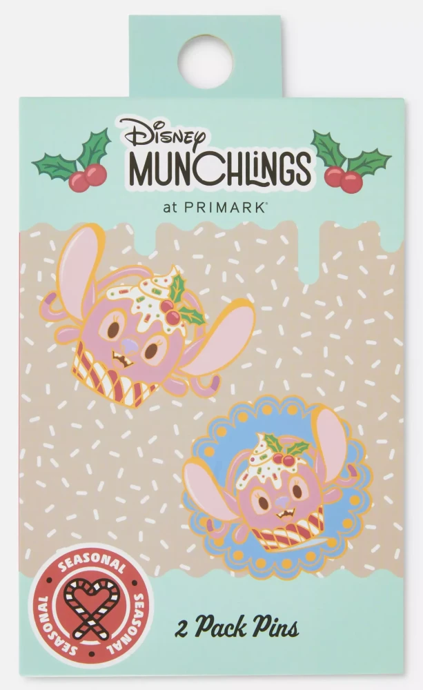 Disney Munchlings at Primark - 2pk Disney's Munchlings Christmas Pins ...
