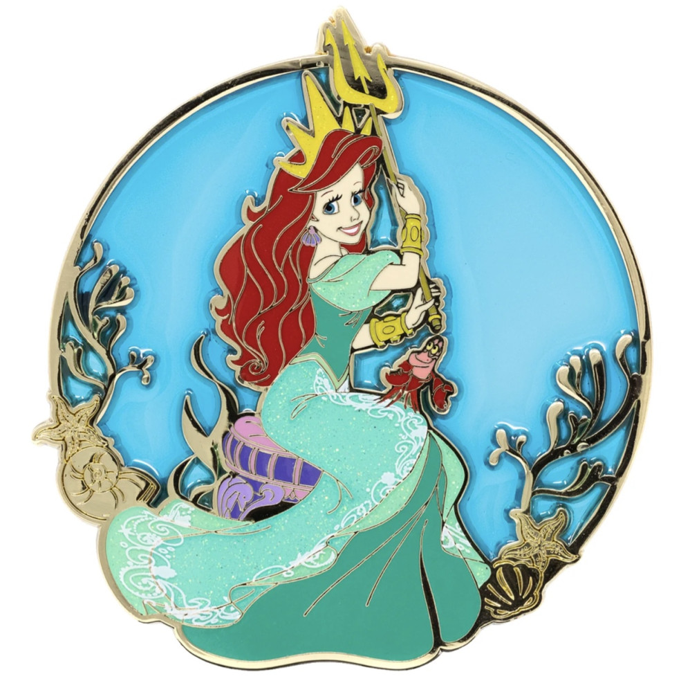Pink A La Mode (PALM) - Disney Air, Land, and Sea - Ariel with Trident Under the Sea stained ...