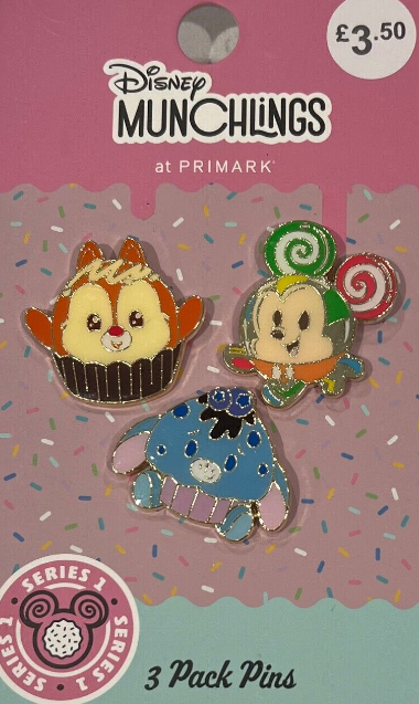 Disney Munchlings at Primark - Primark 3 pin pack Dale, Mickey, and ...