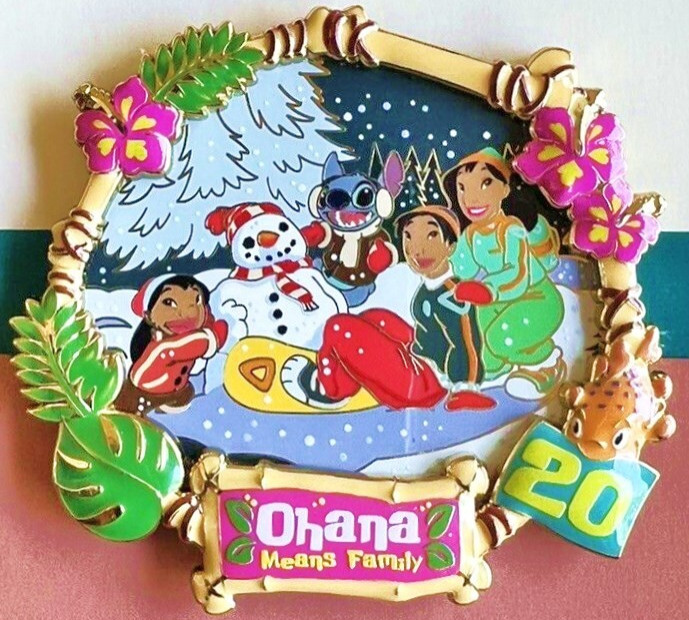 Lilo & Stitch 20th Anniversary - Ohana means family in the snow | PIN 51811