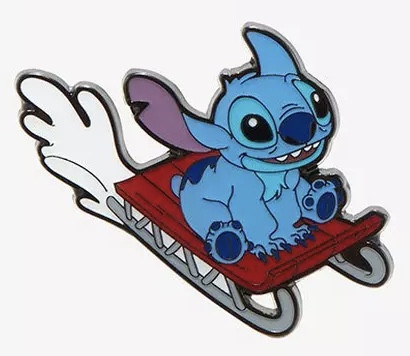 Lilo & Stitch Winter Fun - Stitch riding a sled | PIN 69222