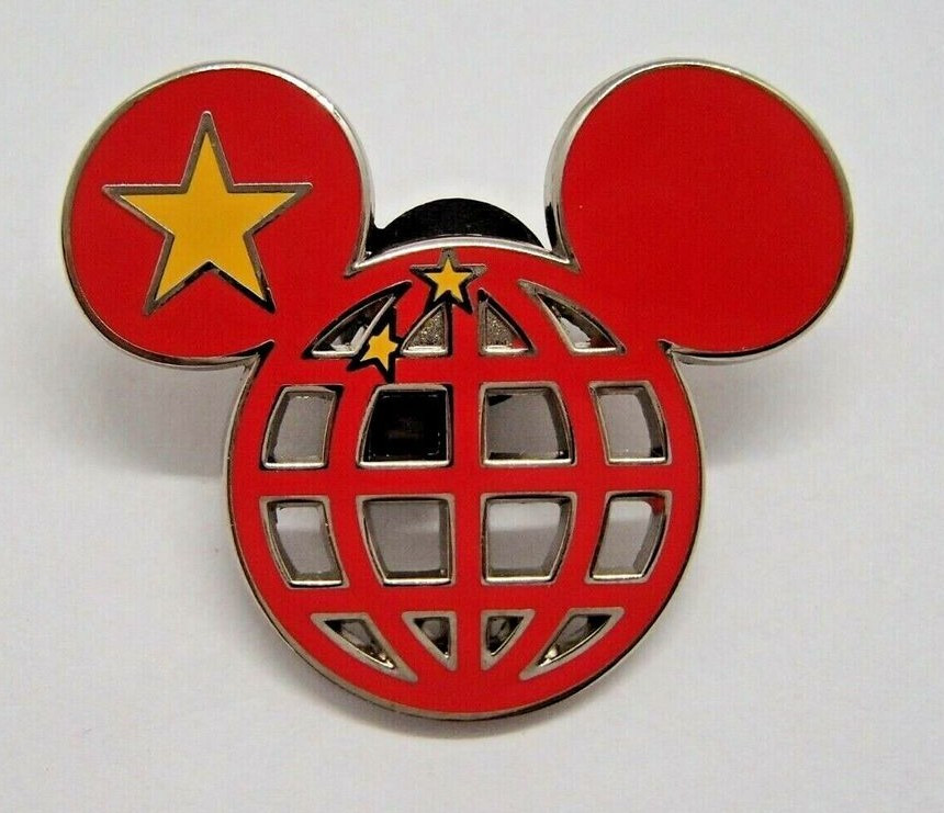 Mickey Mouse Icon Lattice Flag Countries - China | PIN 69671