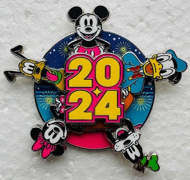 2024 Dated Year Pins - Brave New World Dated Collection - Fab 5 Spinner ...