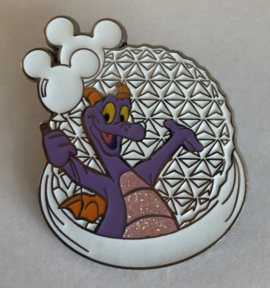 Color Your Own Pins - Figment Holding Balloons - Epcot - Spaceship ...