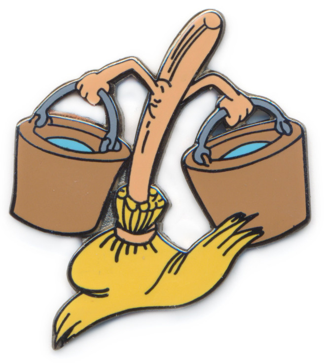 The Sorcerer's Apprentice - Mickey and Brooms Boxed Set - Broom with ...