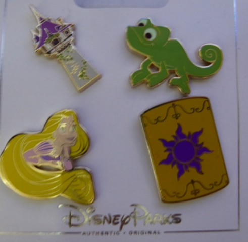 Disney Parks - Tangled Icons - Tangled Icons - 4 pin set | PIN 72565