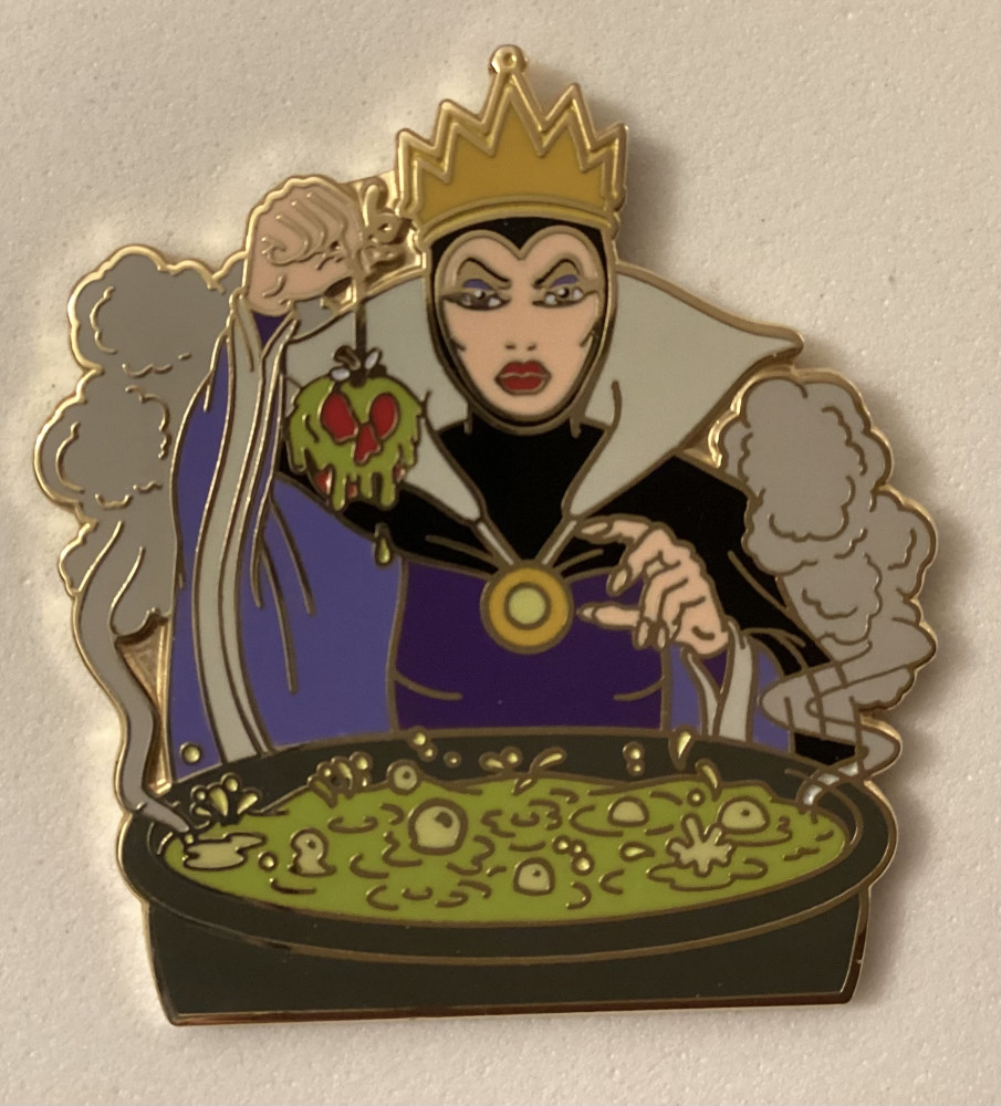 Snow White and the Seven Dwarfs - Evil Queen dipping apple in the cauldron | PIN 74447