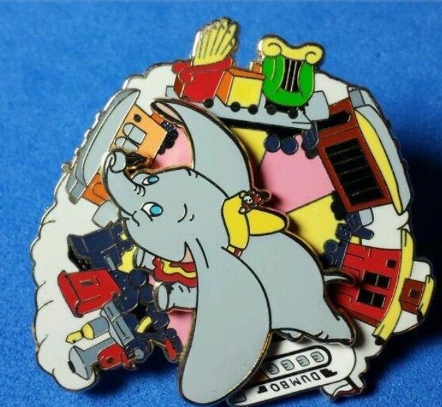 Dumbo with Casey Junior Spinner | PIN 74671