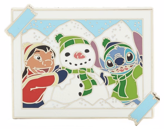 Stitch Photo Mystery Collection - Lilo & Stitch Building Snowman | PIN ...