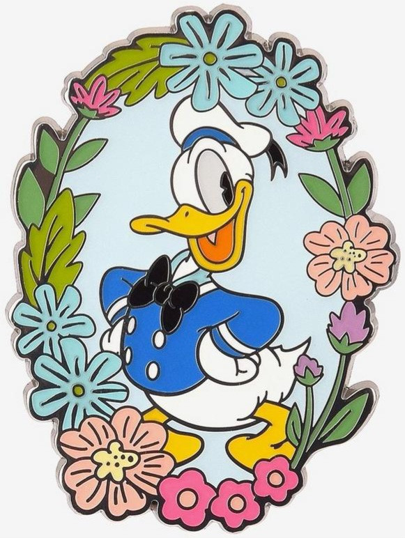 BoxLunch - Disney - Donald Duck Flower Border Portrait | PIN 76940