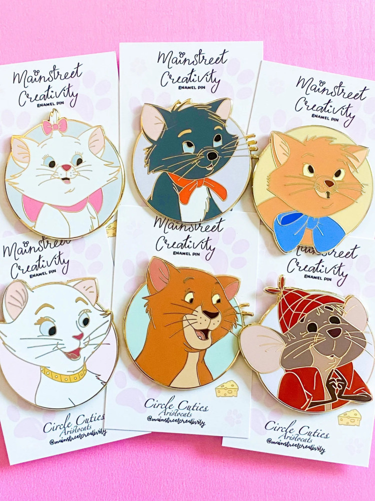 Fantasy Pin Series: MainStreetCreativity - Circle Cuties - The Aristocats - Full Set | PIN 77235