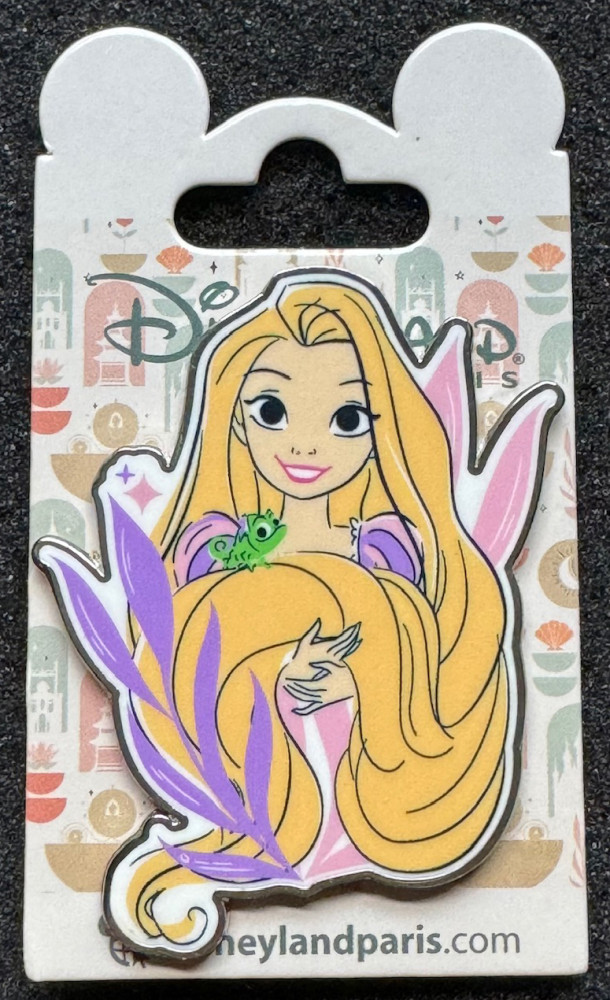 Stylized Princesses with Flowers - Rapunzel & Pascal | PIN 78013