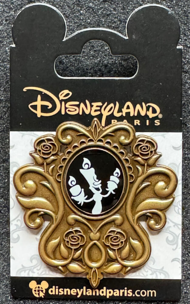 Beauty and the Beast - Gold Frame Lumière Portrait | PIN 78339