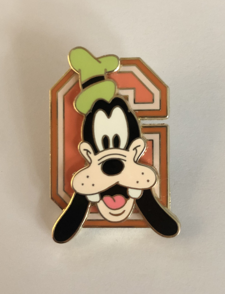Block Varsity Letters - Goofy Orange G | PIN 79047