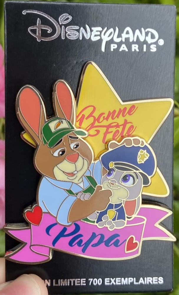 Father's Day - 2024 Bonne Fête Papa - Young Judy Hopps & Dad | PIN 79630