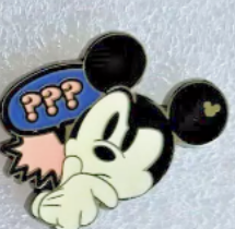 Hong Kong Disneyland Hidden Mickey - Mickey Question Marks | PIN 79777